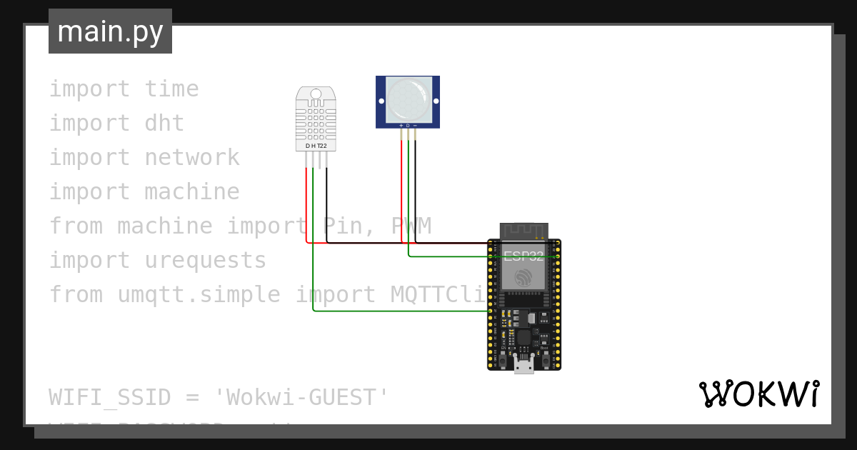 Sensor Practice 2 Wokwi Esp32 Stm32 Arduino Simulator