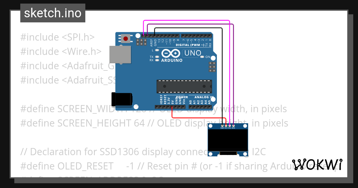 oled display picture delta - Wokwi ESP32, STM32, Arduino Simulator