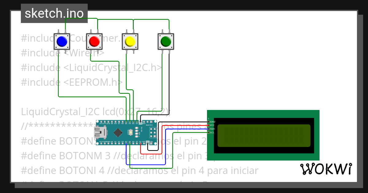cronometer arduino - Wokwi ESP32, STM32, Arduino Simulator