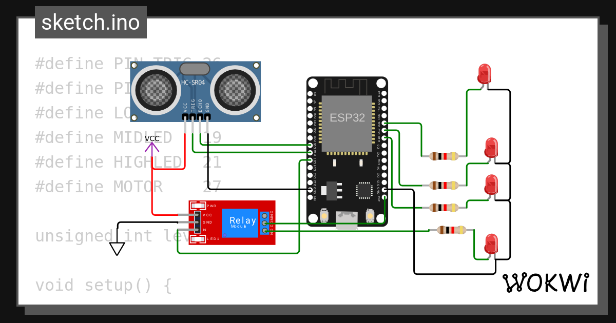 Sensor Ultrassonico Pg Net Wokwi Esp32 Stm32 Arduino Simulator