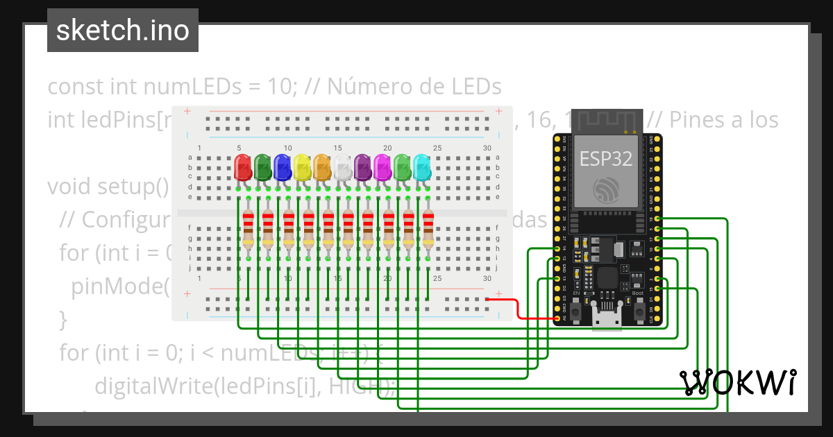 Pares e impares - Wokwi ESP32, STM32, Arduino Simulator