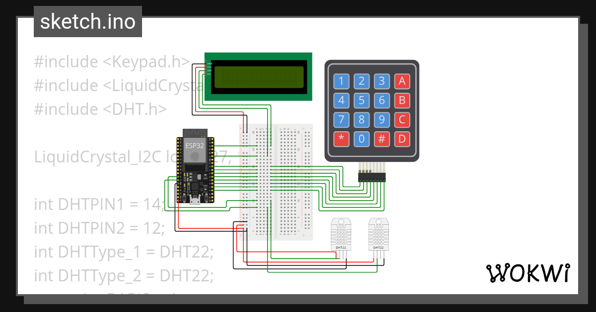 Tugas6_2DHT - Wokwi ESP32, STM32, Arduino Simulator