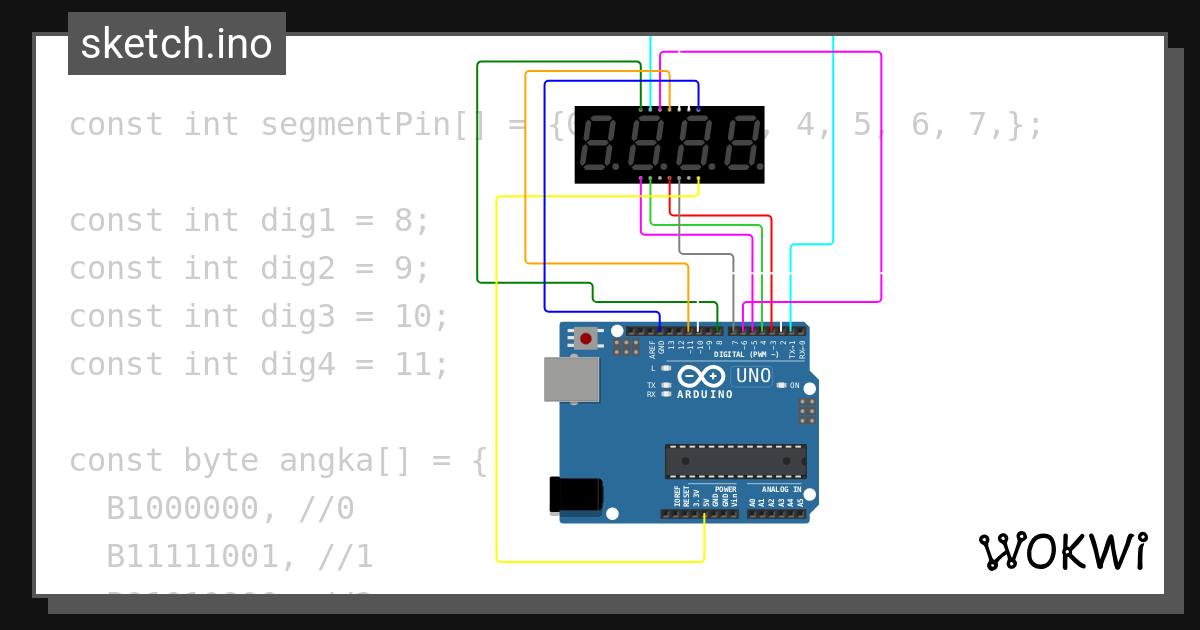 Praktimu Prt 5 Angka Berjala Wokwi Esp32 Stm32 Arduino Simulator