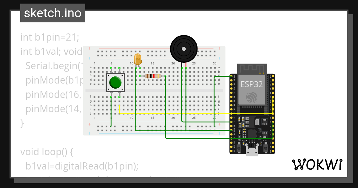 button - Wokwi ESP32, STM32, Arduino Simulator