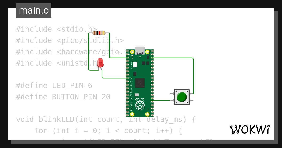 Led Blink Wokwi Esp32 Stm32 Arduino Simulator 3489