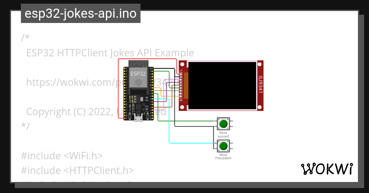 API ESP - Wokwi ESP32, STM32, Arduino Simulator