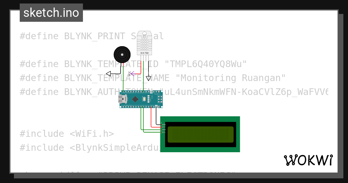Sensor Jarak Dan Kelembapan Wokwi Esp32 Stm32 Arduino Simulator 