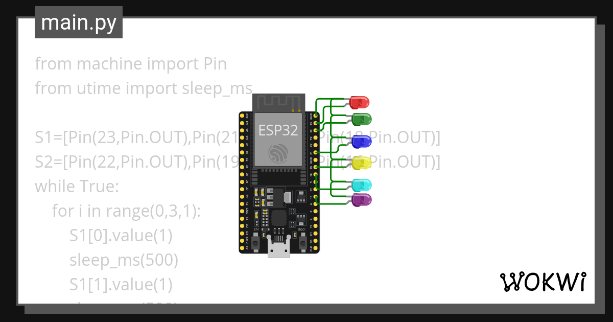 21 - Wokwi ESP32, STM32, Arduino Simulator