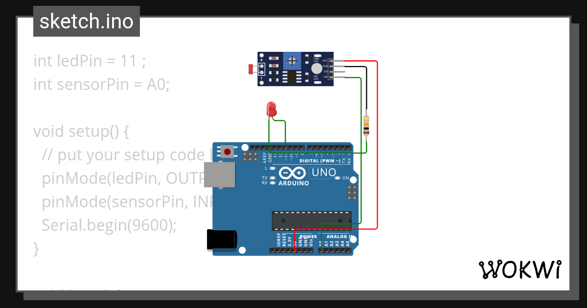 photocell-arduino - Wokwi ESP32, STM32, Arduino Simulator