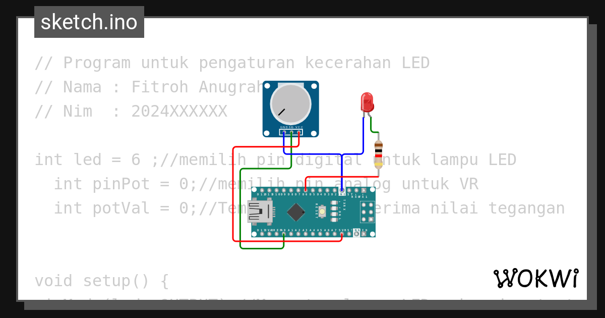 Led Kecerahan Wokwi Esp32 Stm32 Arduino Simulator 6225