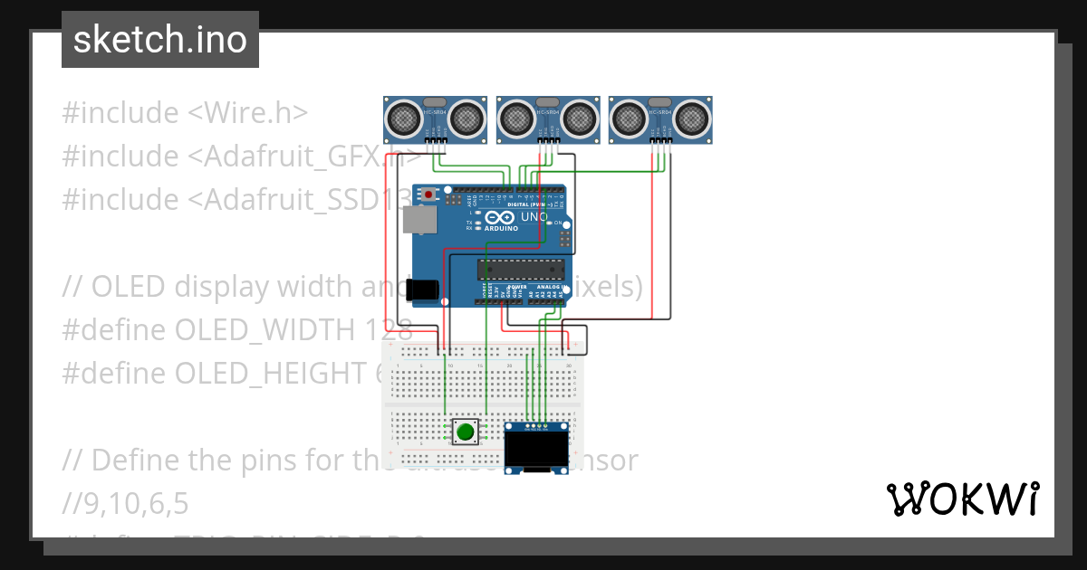 Sensing Subsystem - Wokwi ESP32, STM32, Arduino Simulator