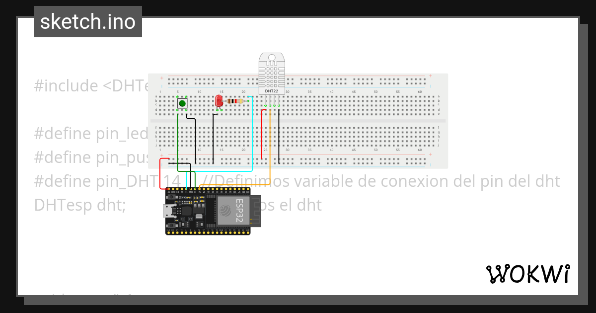 Prueba paso a paso - Wokwi ESP32, STM32, Arduino Simulator