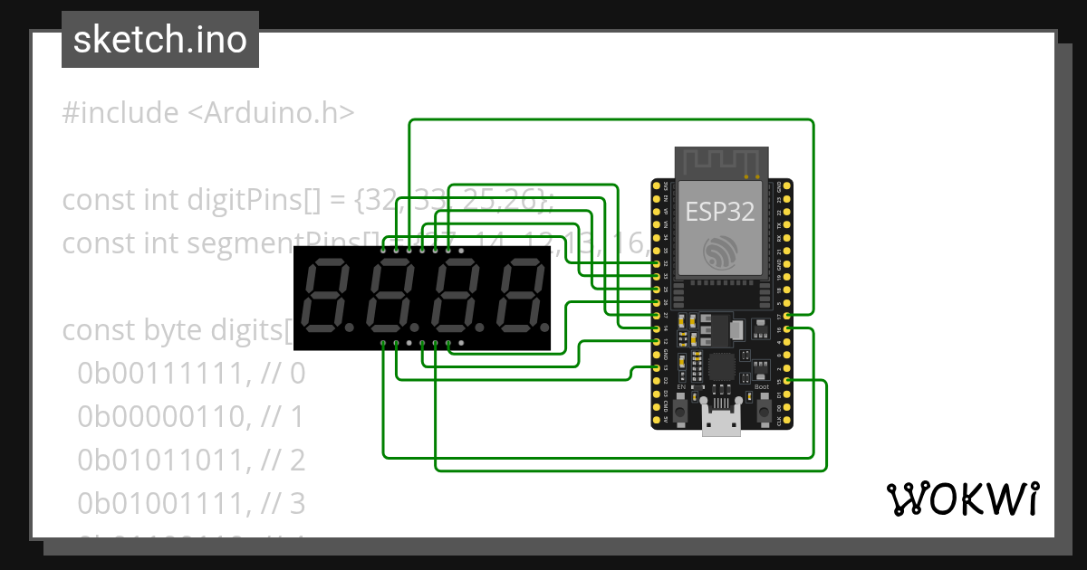 ejercicio 2 - Wokwi ESP32, STM32, Arduino Simulator