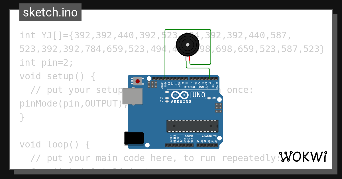蜂鸣器 Wokwi Esp32 Stm32 Arduino Simulator 