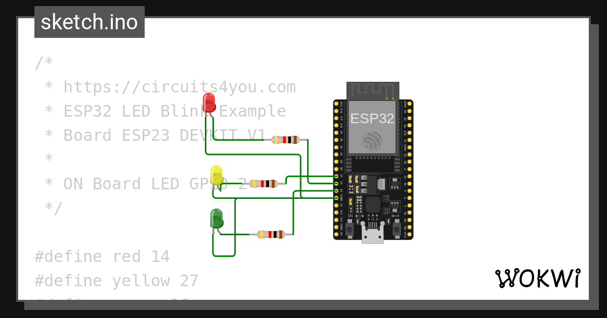 Traffic Copy1 Wokwi Esp32 Stm32 Arduino Simulator