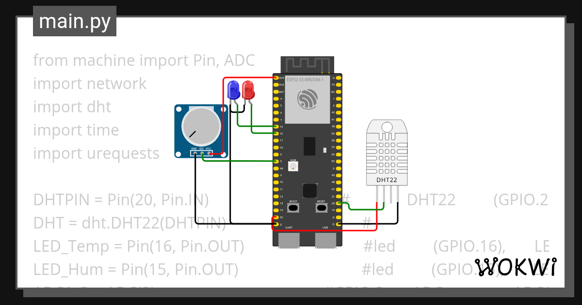 lab4-1 - Wokwi ESP32, STM32, Arduino Simulator