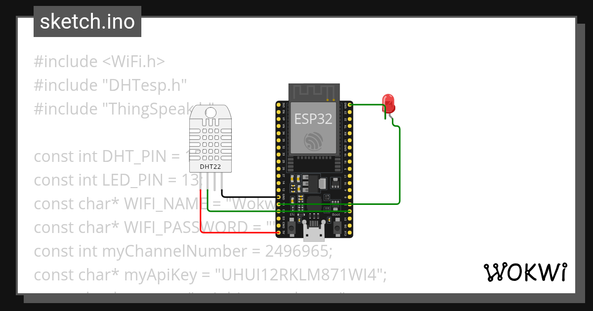 Thinkspeak Wokwi Esp32 Stm32 Arduino Simulator 