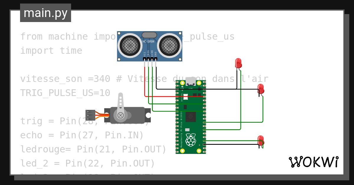 Ultrasons 5j Wokwi Esp32 Stm32 Arduino Simulator 5350