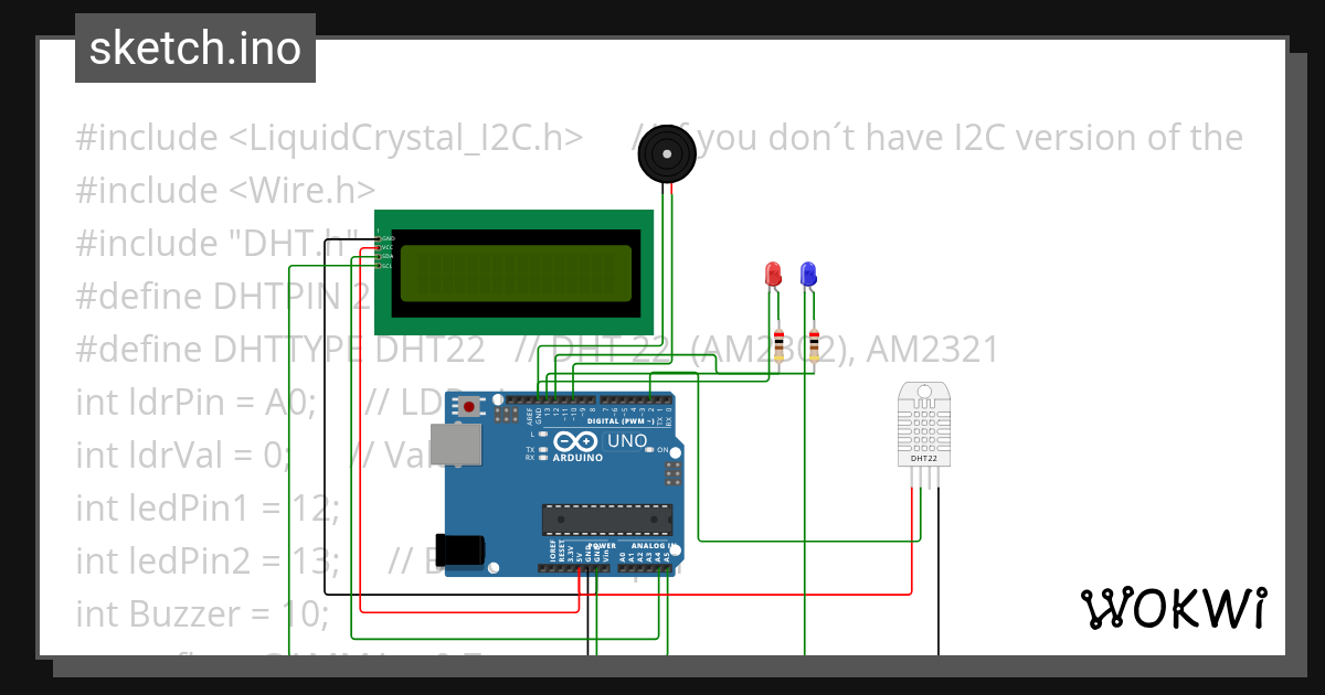 DHT22 25 lcd2 - Wokwi ESP32, STM32, Arduino Simulator