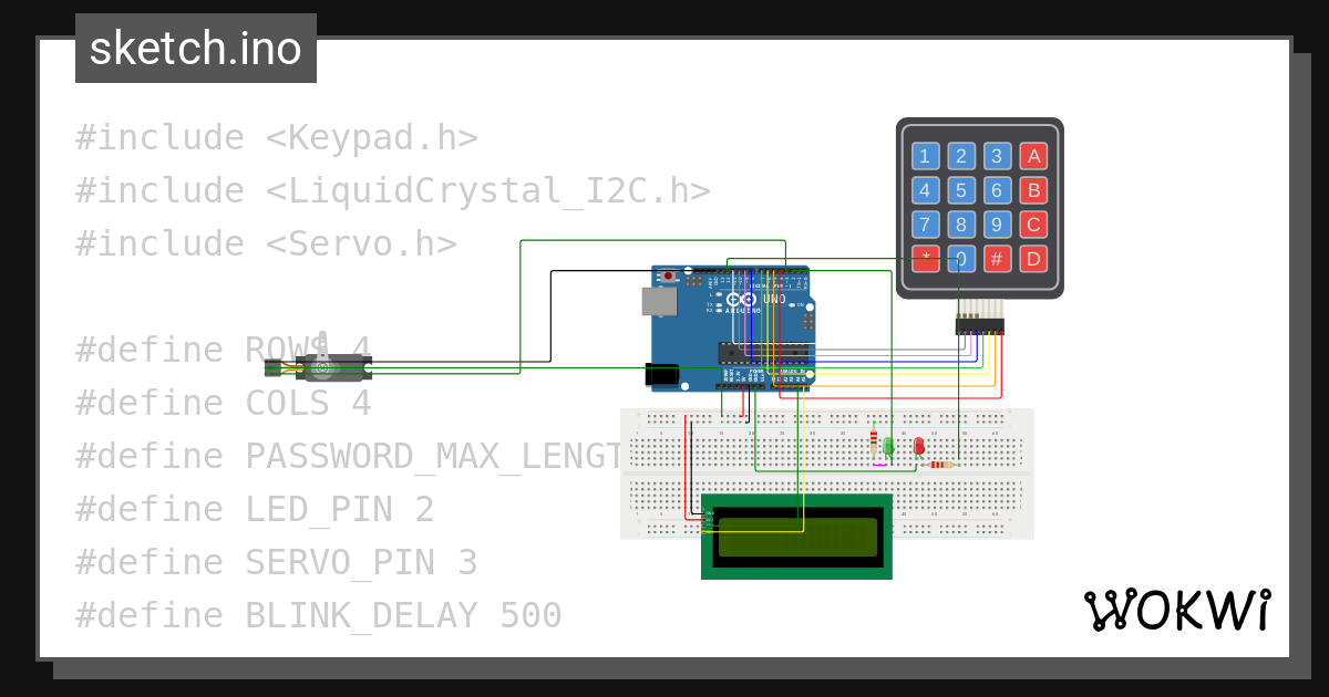 Cassaforte Wokwi Esp32 Stm32 Arduino Simulator