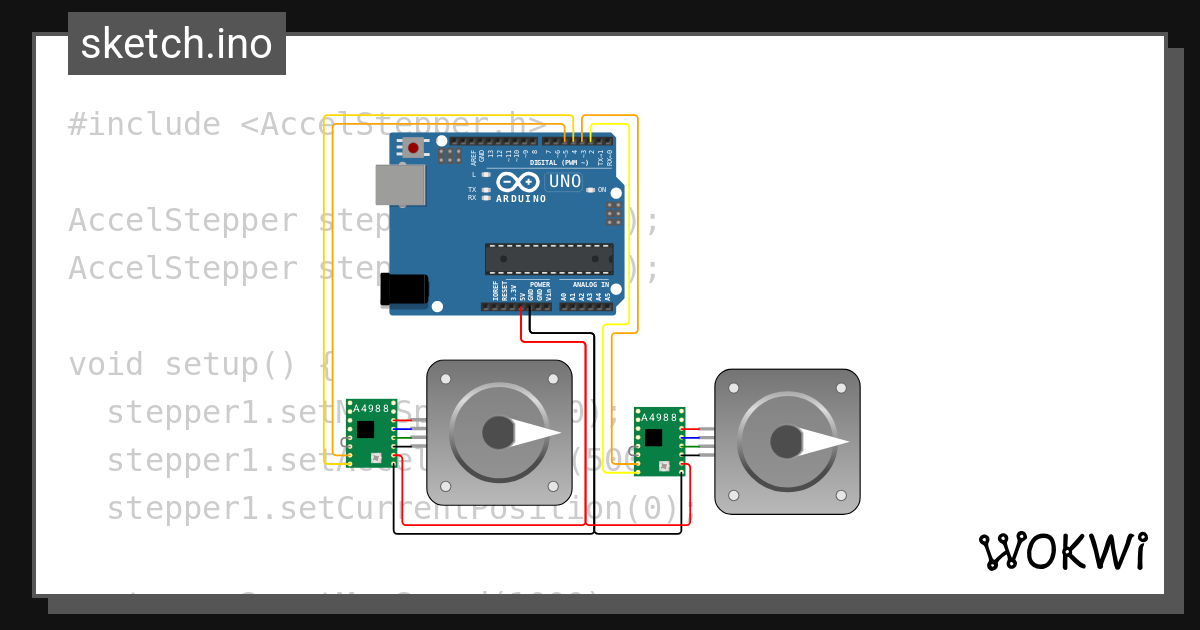 Stepper Accel 2 Wokwi Esp32 Stm32 Arduino Simulator