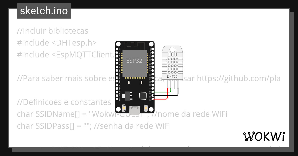 MQTT-publicar - Wokwi ESP32, STM32, Arduino Simulator