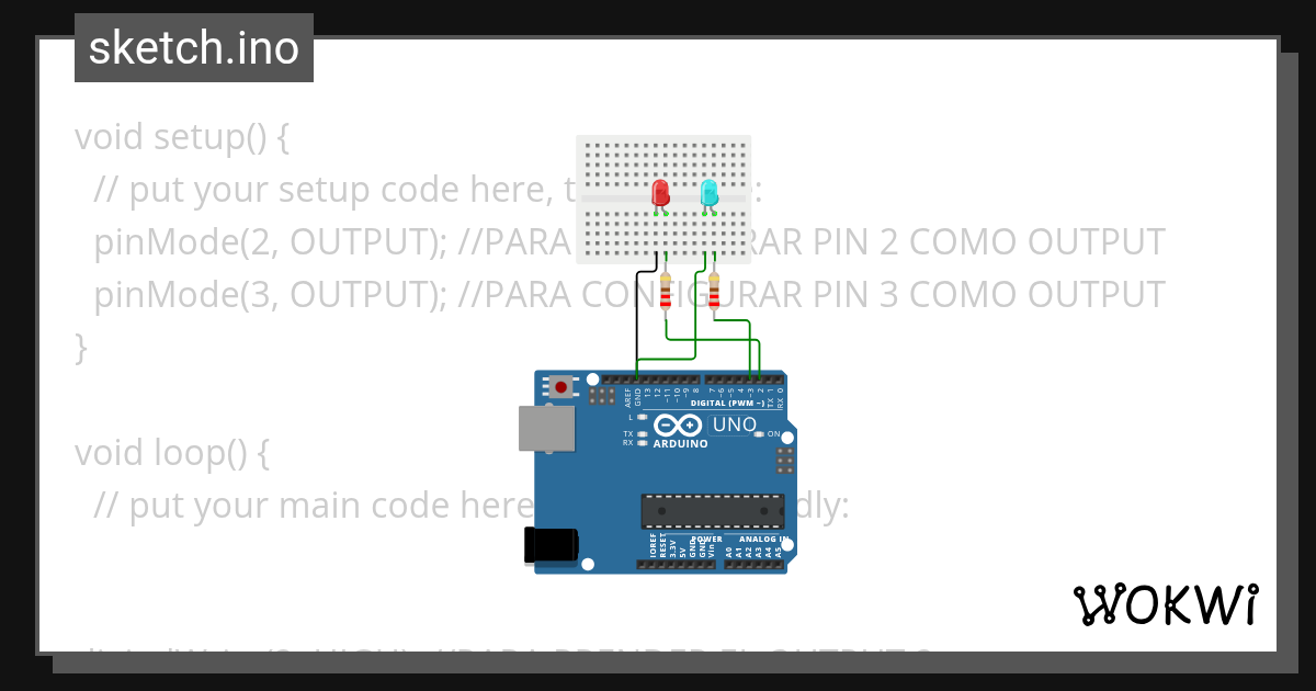 EJERCICIO 1 CLASE 4 - Wokwi ESP32, STM32, Arduino Simulator
