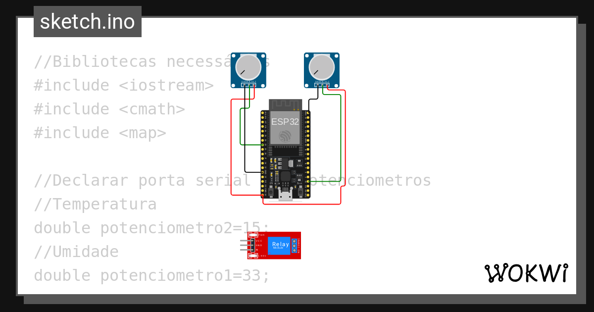 2 Potênciometro Formula Wokwi Esp32 Stm32 Arduino Simulator 5674