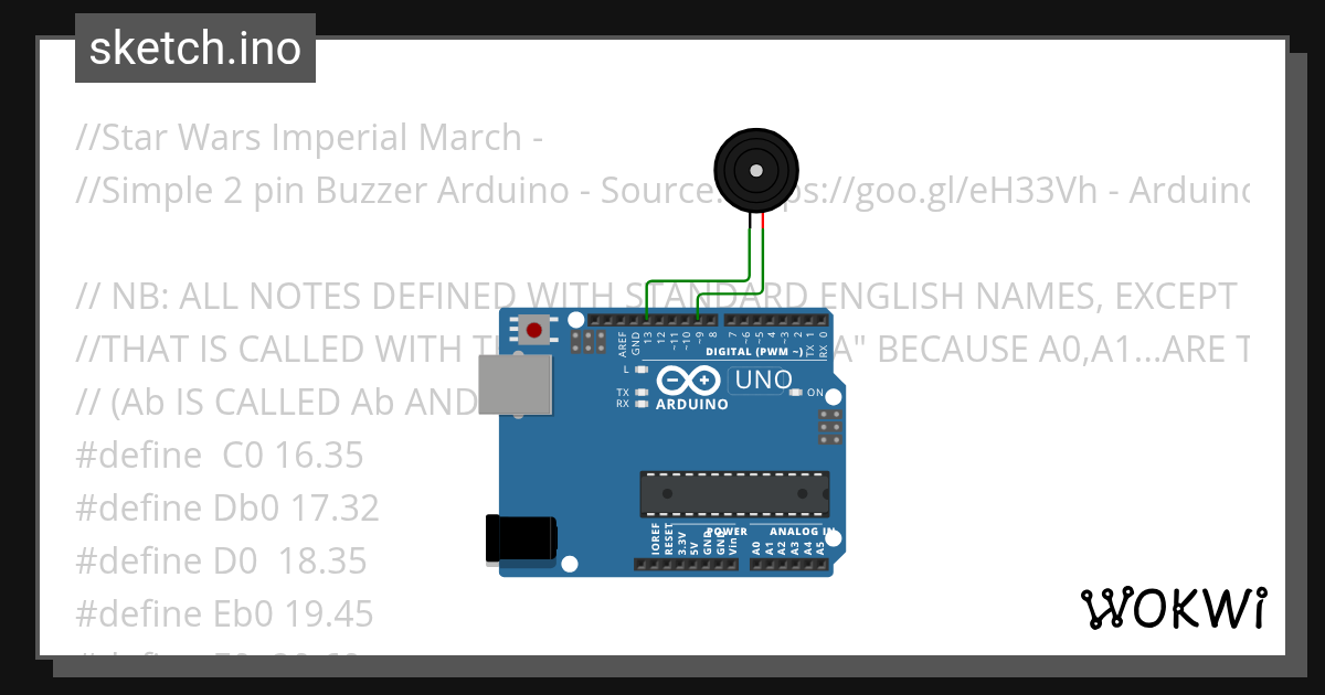 imperial_march - Wokwi ESP32, STM32, Arduino Simulator