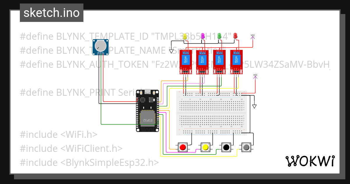 Home Automation - Wokwi ESP32, STM32, Arduino Simulator
