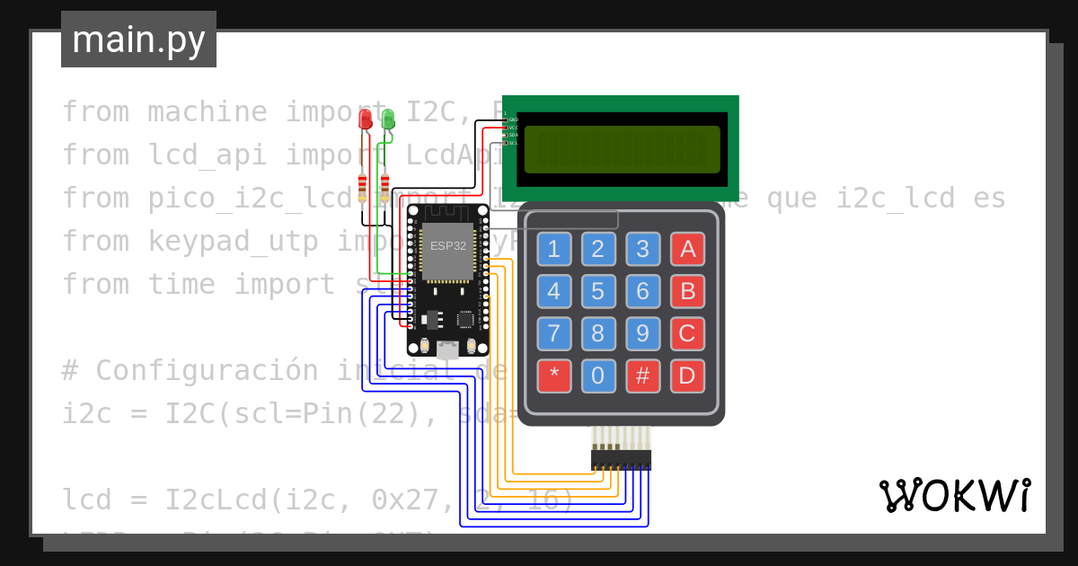 Cerradura Wokwi Esp32 Stm32 Arduino Simulator 
