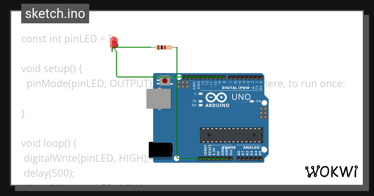 Latihan_LED1 - Wokwi ESP32, STM32, Arduino Simulator Latihan_LED1 - Wokwi ESP32, STM32, Arduino Simulator