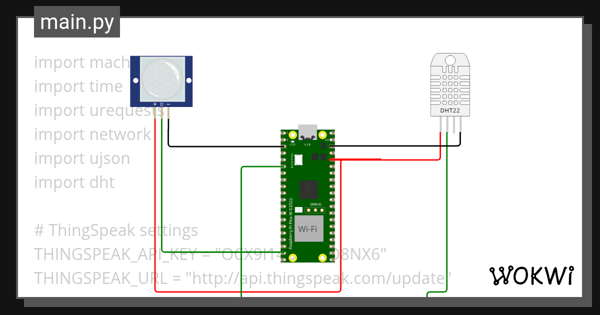 RPI Thingspeak Copy - Wokwi ESP32, STM32, Arduino Simulator
