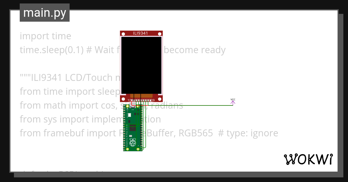 Micropython LCD , But with Font size and quotes - Wokwi ESP32, STM32 ...