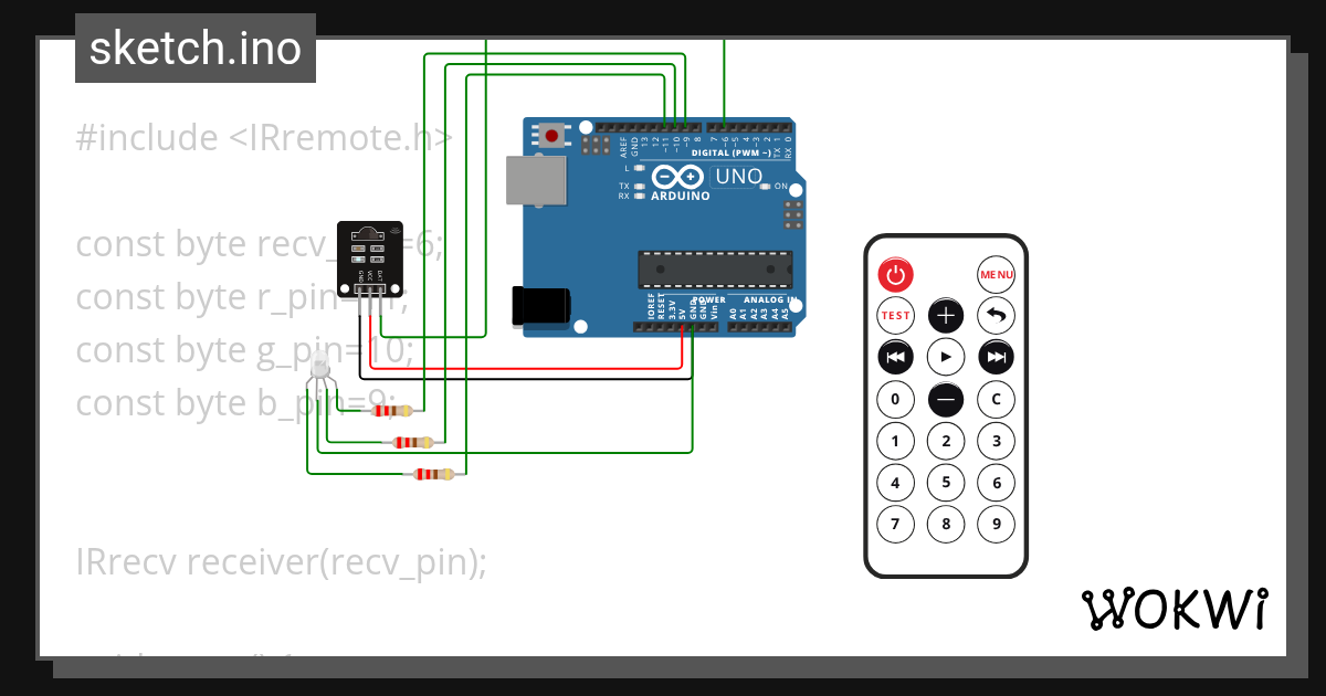pro-275-ir remote - Wokwi ESP32, STM32, Arduino Simulator