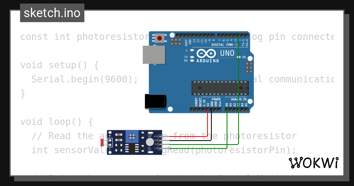 Photoresistor Sensor For Plant Growth Wokwi Esp32 Stm32 Arduino