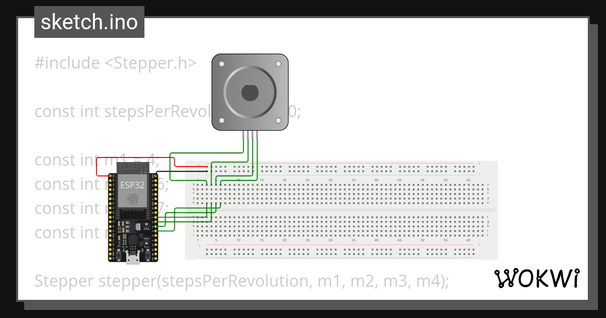Jdstepperusingstepperhlibraryproject Wokwi Esp32 Stm32 Arduino Simulator
