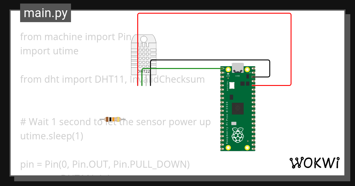 Blink with MicroPython Copy - Wokwi ESP32, STM32, Arduino Simulator