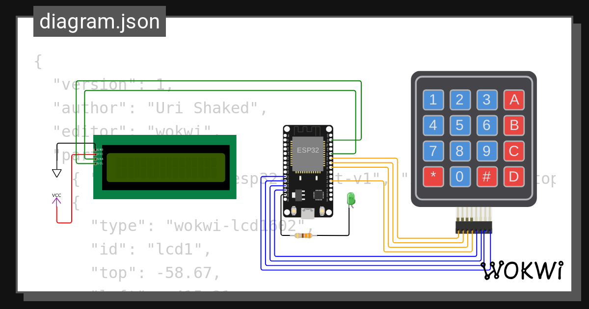 Cerradura Wokwi Esp32 Stm32 Arduino Simulator 9563