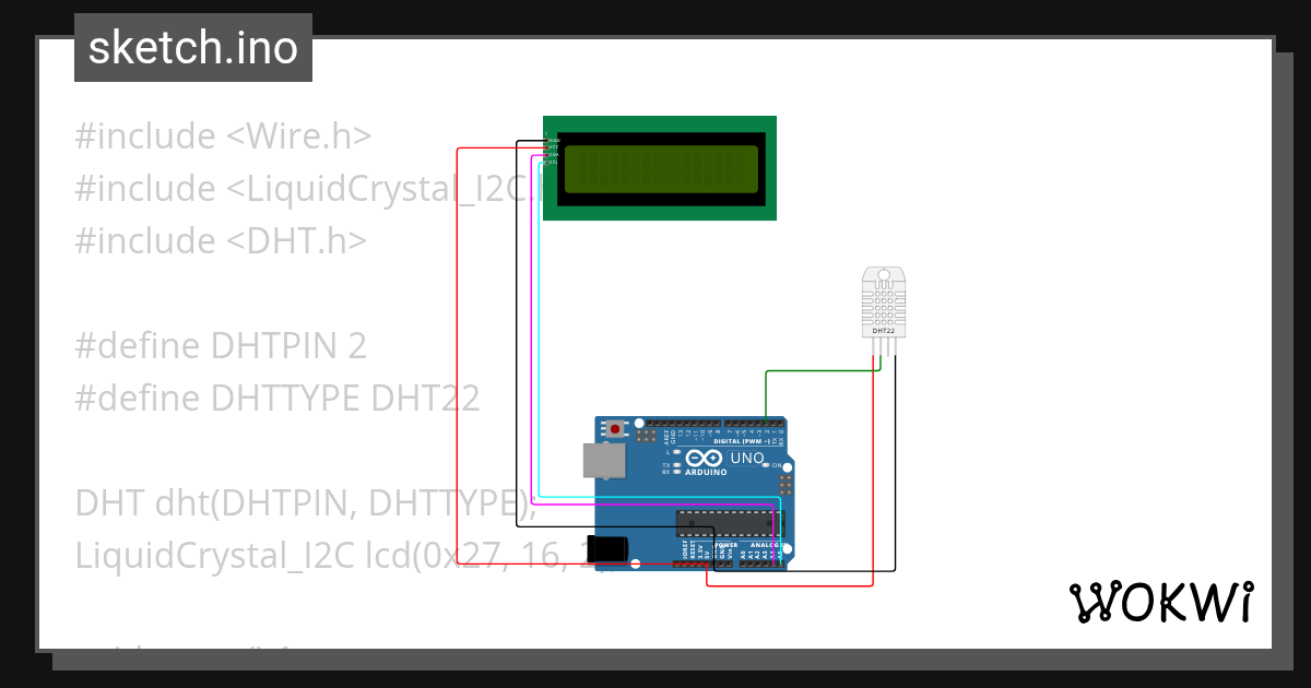 DHT11 - Wokwi ESP32, STM32, Arduino Simulator