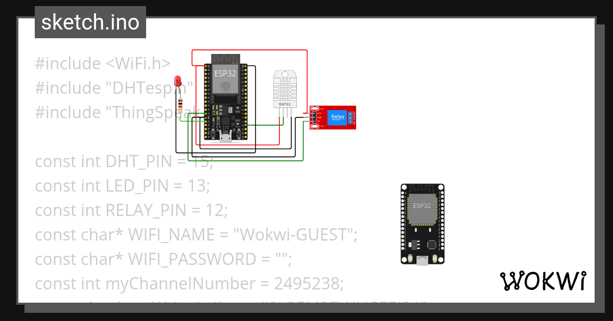 Monitoring Suhu dan Kelembaban Kantor Stc - Wokwi ESP32, STM32, Arduino Simulator