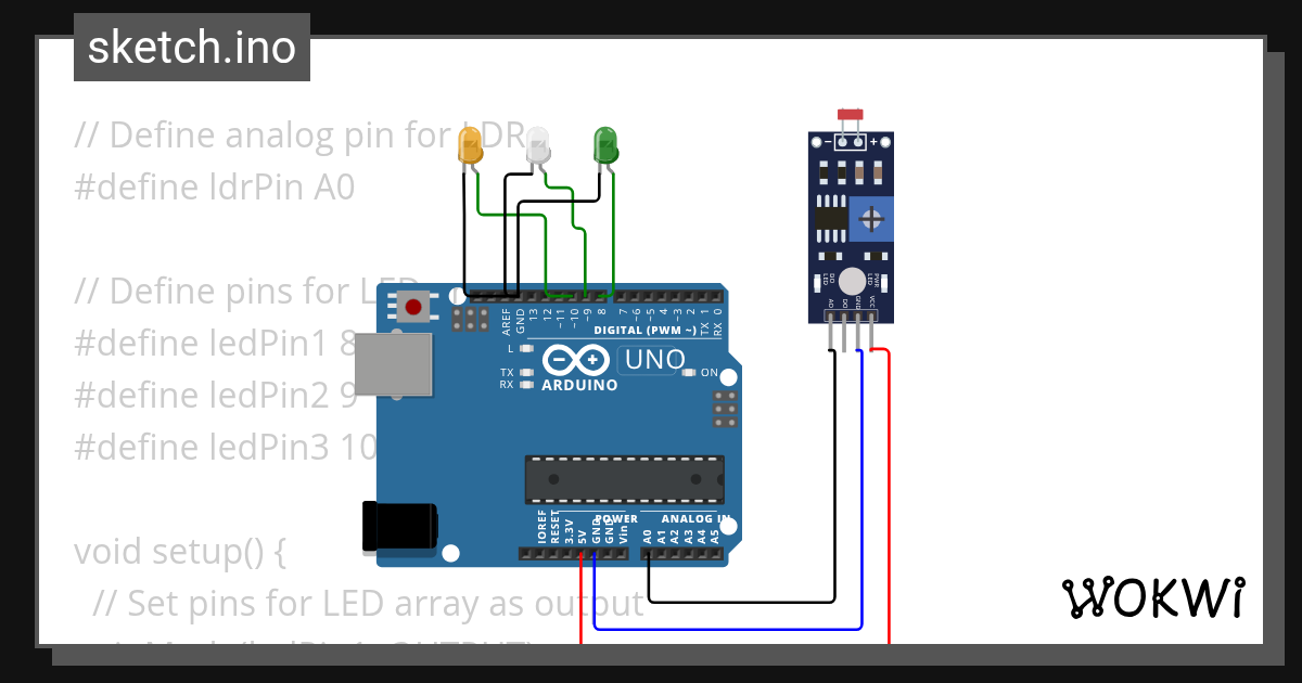 Sensor Ldr Dengan Led Copy Wokwi Esp32 Stm32 Arduino Simulator
