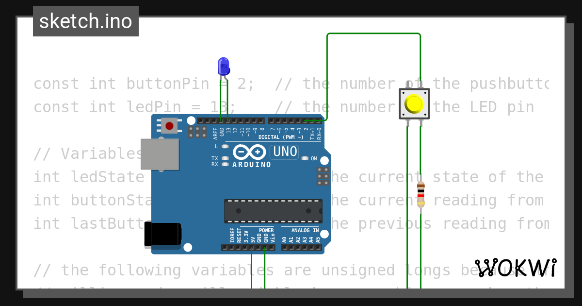 Push Button 3 Wokwi Esp32 Stm32 Arduino Simulator 6633