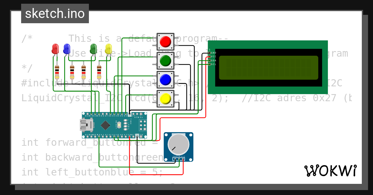 Motor Simulatie Met Lcd Scherm Wokwi Esp32 Stm32 Arduino Simulator