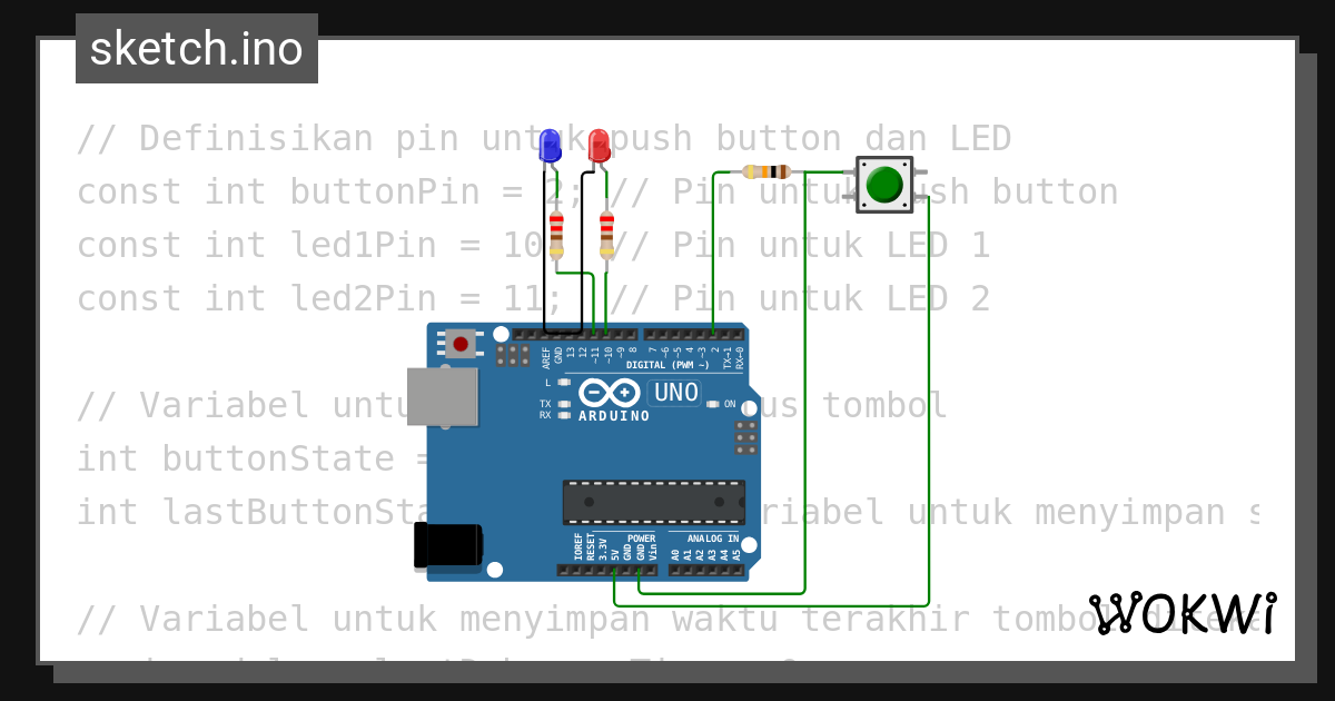 Lampu Strobo Wokwi Esp32 Stm32 Arduino Simulator 1909