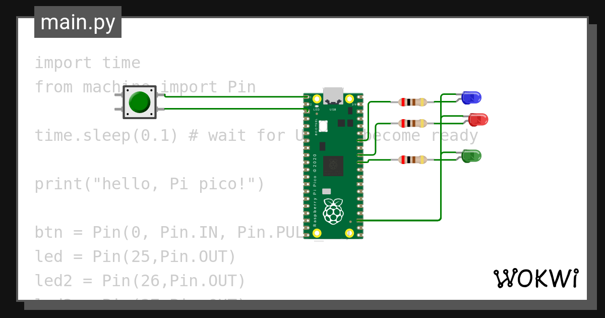 Led Simulation Wokwi Esp32 Stm32 Arduino Simulator 4344