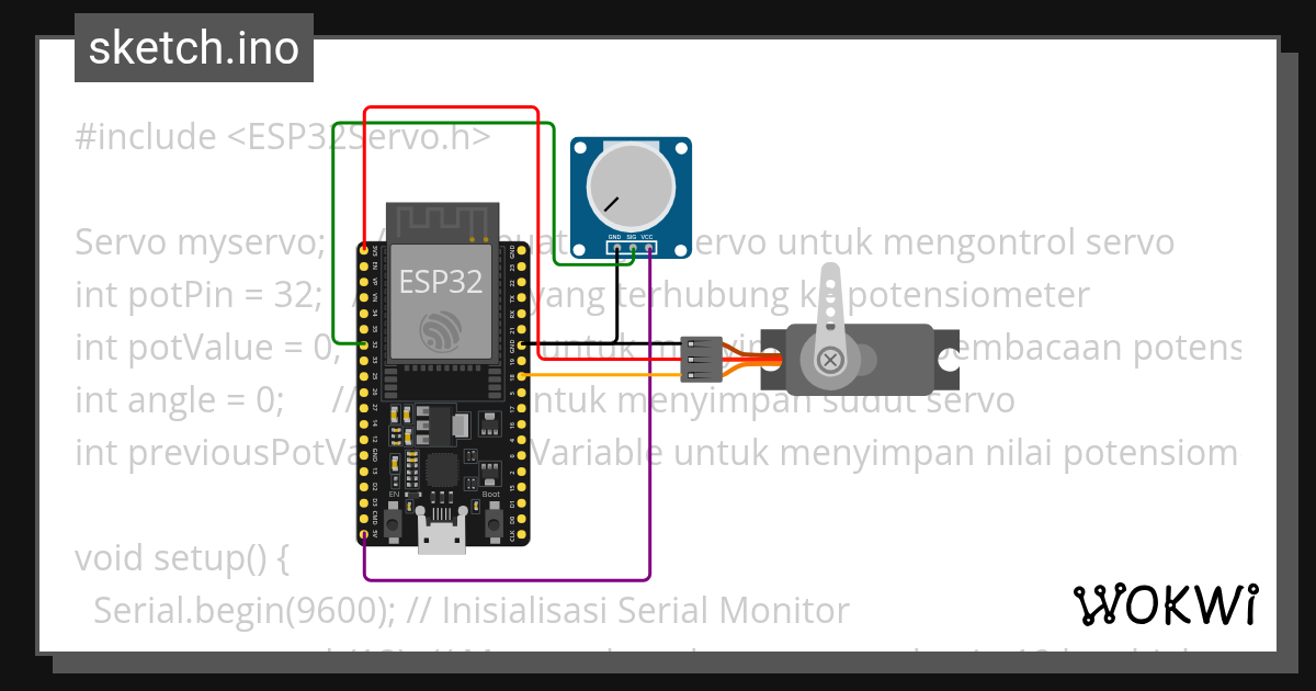 MiniTask1 (Sesi 16) - Wokwi ESP32, STM32, Arduino Simulator