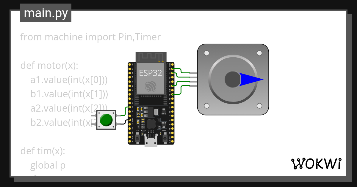 ejercicio 2- un motor a pasos se mueve con intervalos de 0.5 Copy (2) - Wokwi ESP32, STM32 ...