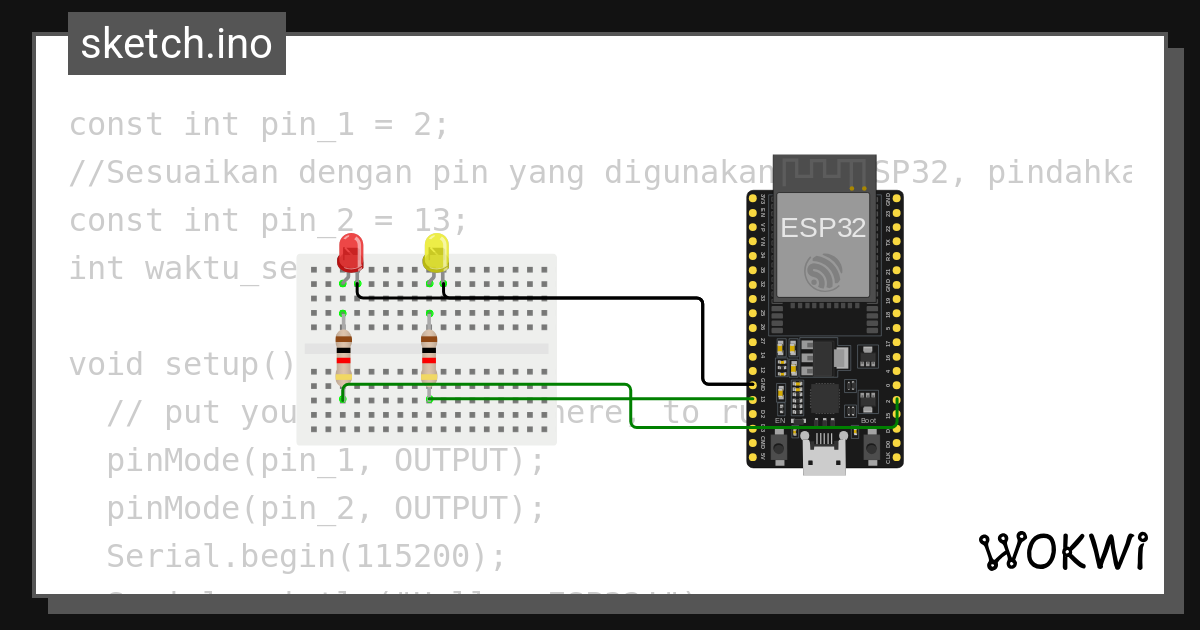 Percabangan1 Wokwi Esp32 Stm32 Arduino Simulator 5988