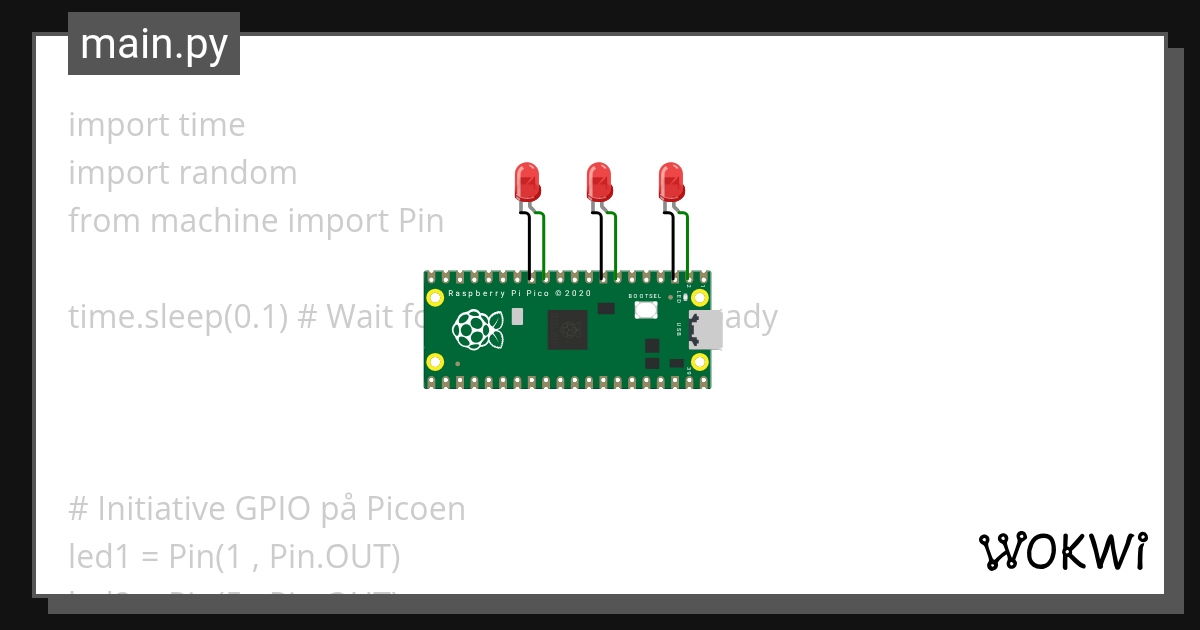 Binary uden def eller while true - Wokwi ESP32, STM32, Arduino Simulator